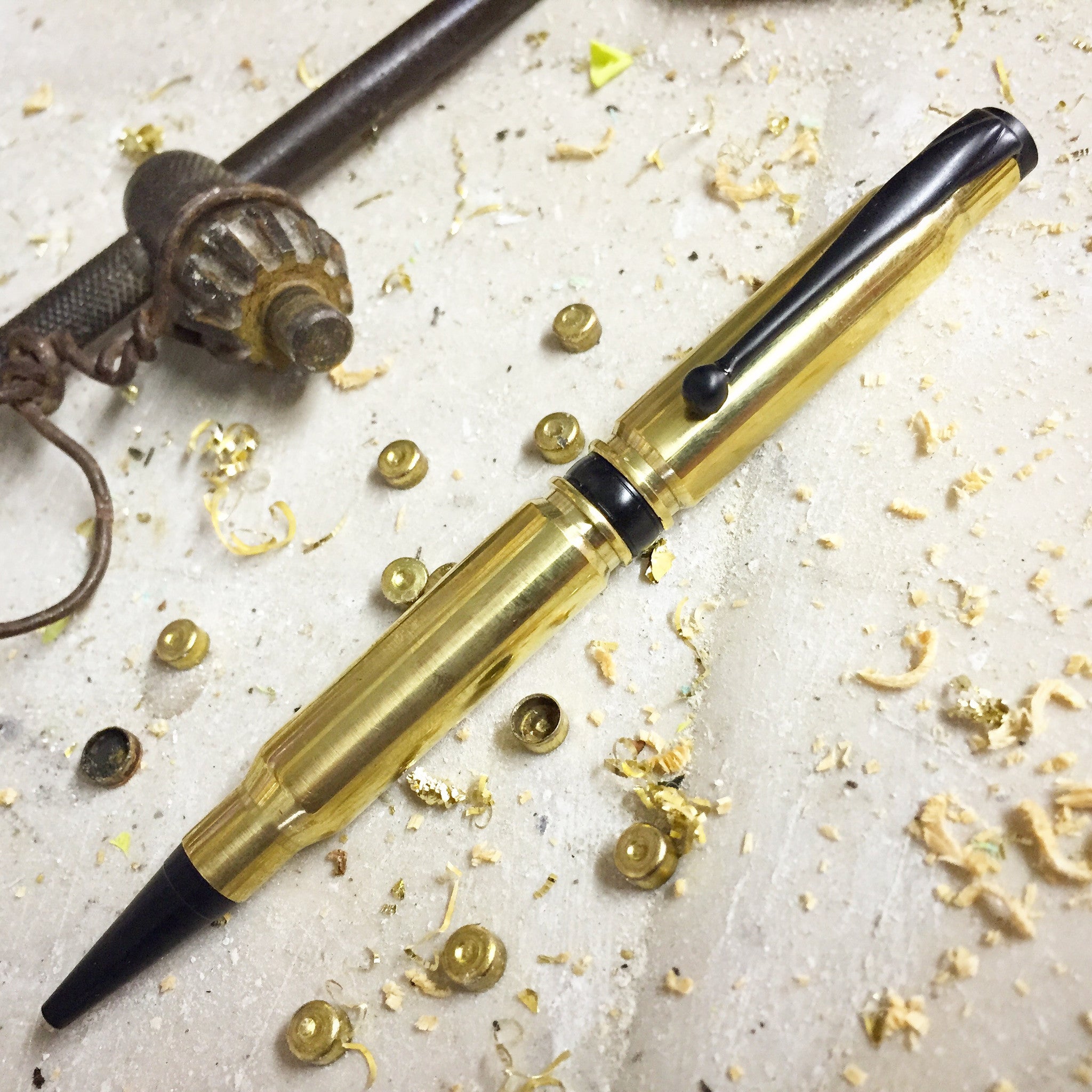 High Caliber Craftsman - 308 Brass Bullet Pen - Made in USA - High ...