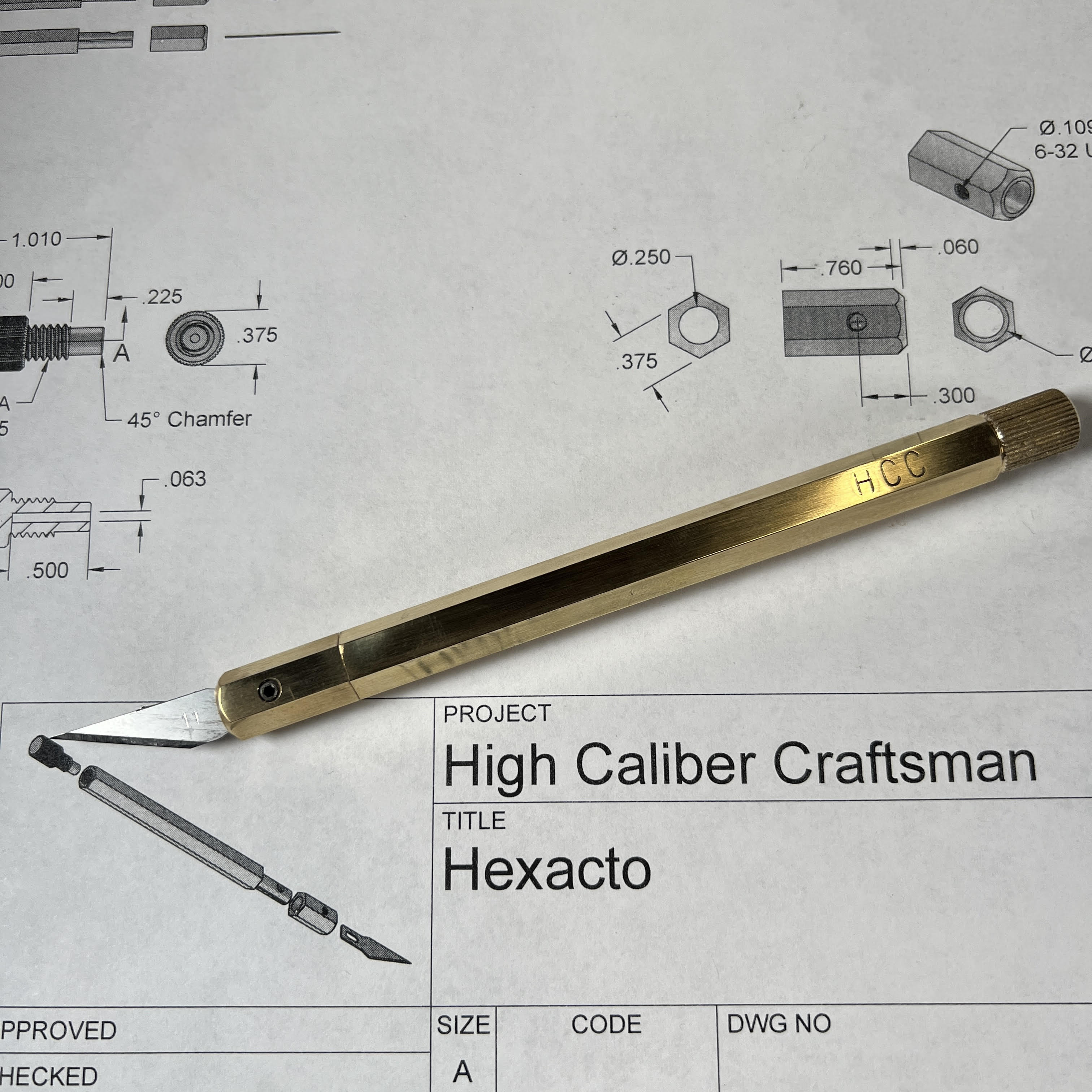 Hexacto Craft Knife Tool for Crafters and Makers - High Caliber Craftsman