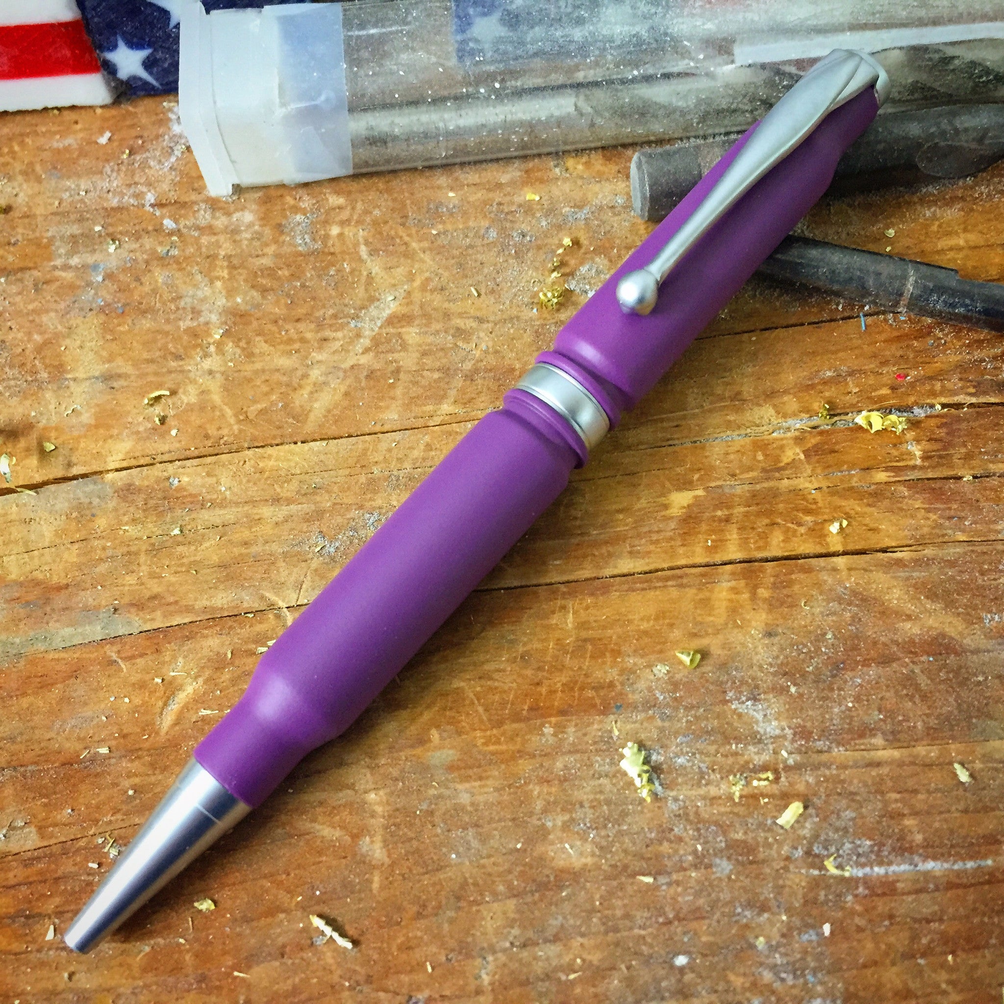 308 Wild Purple Cerakoted Bullet Pen - USA - High Caliber Craftsman