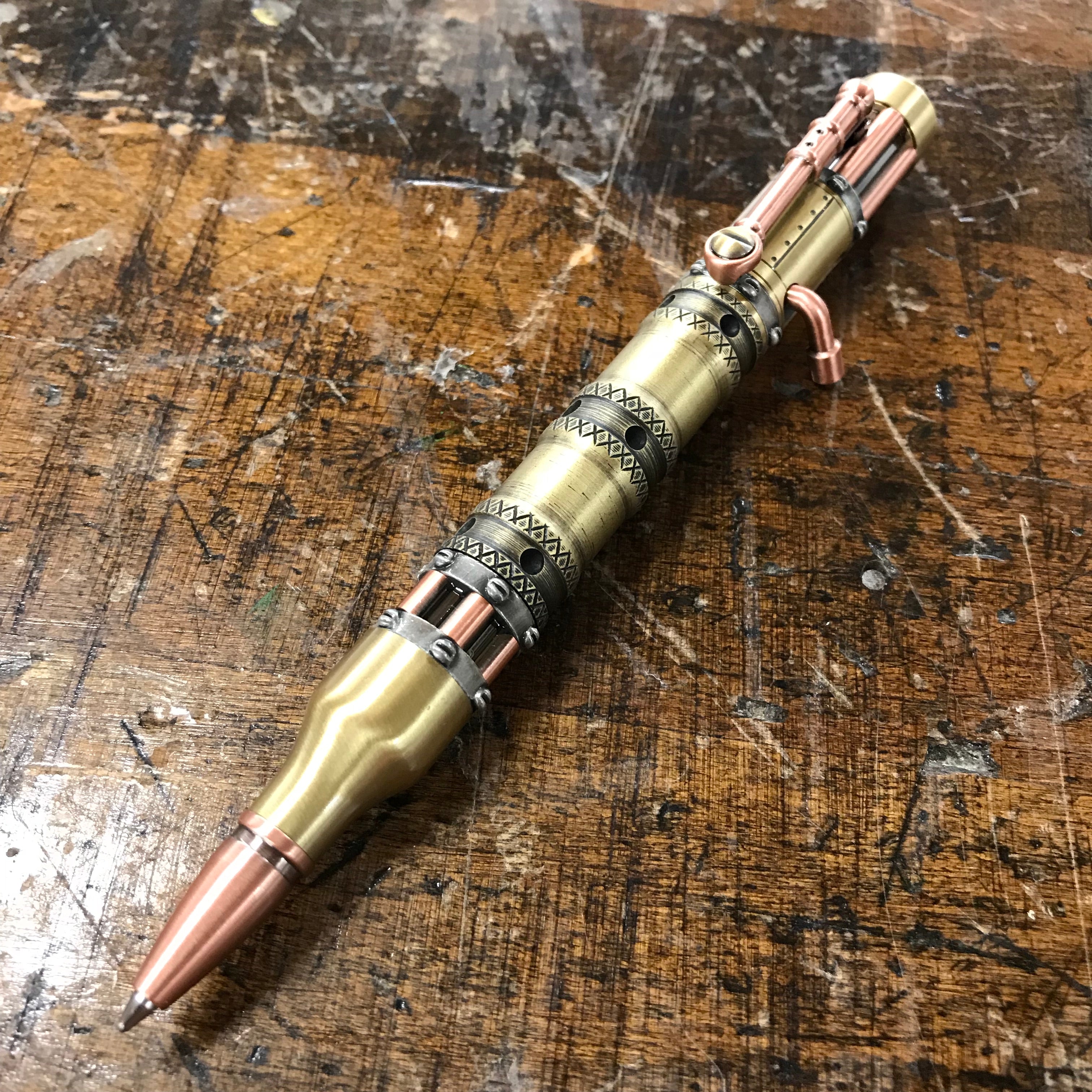 Steampunk Heavy Pen - High Caliber Craftsman