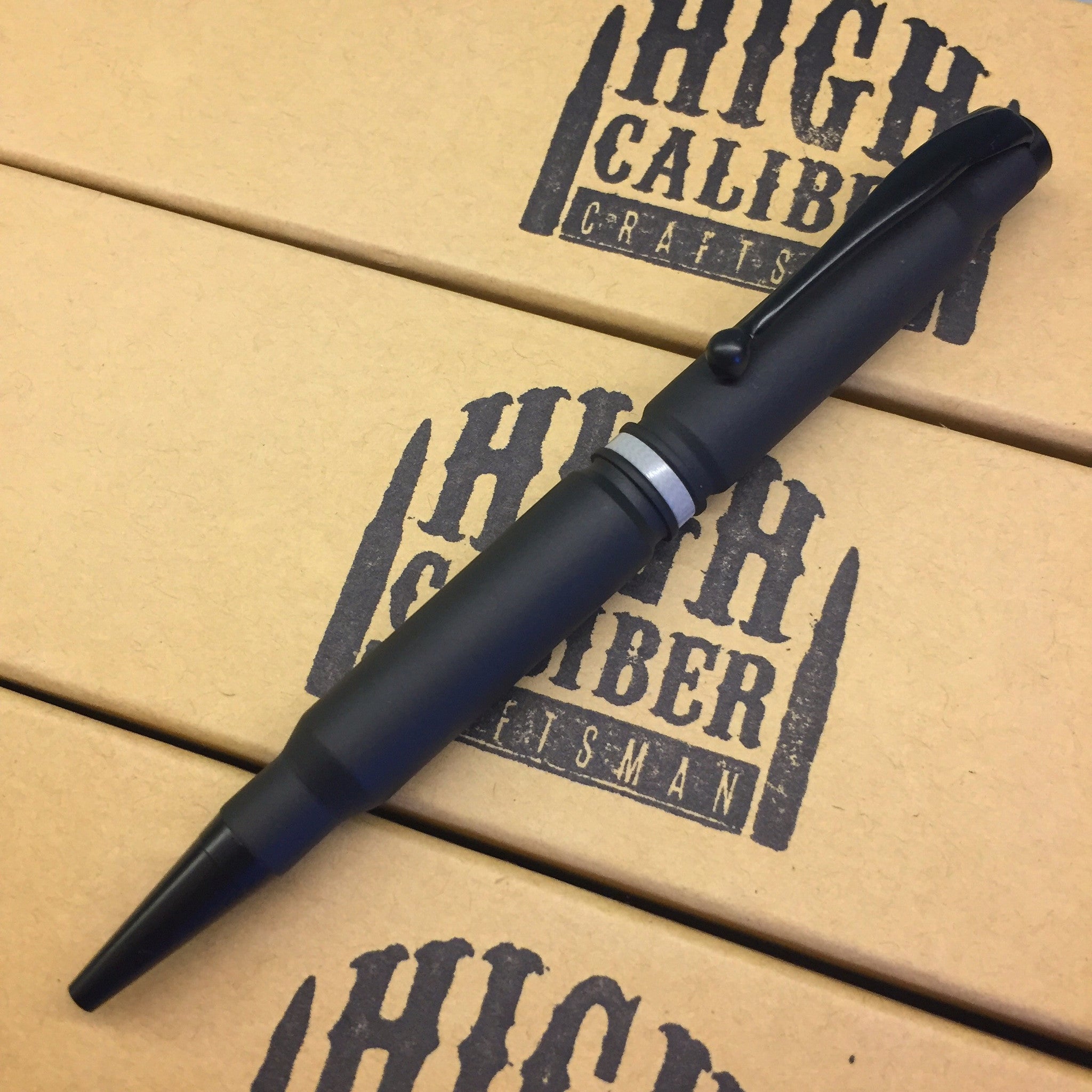308 Thin Grey Line Bullet Pen - Made in USA - High Caliber Craftsman